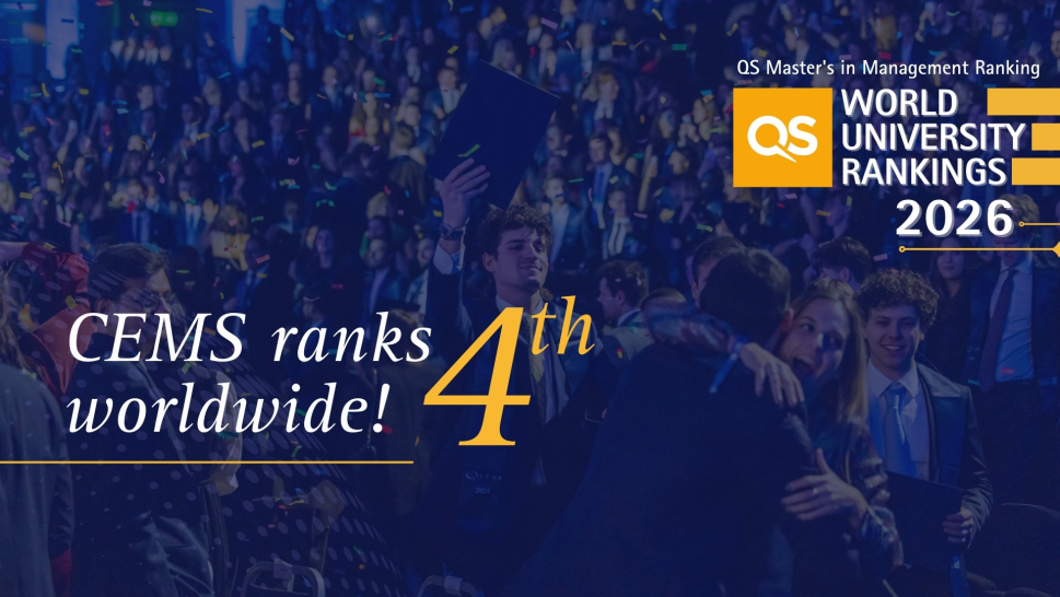 Ranked #4 worldwide: CEMS makes a leap in the QS 2026 MIM ranking | CEMS